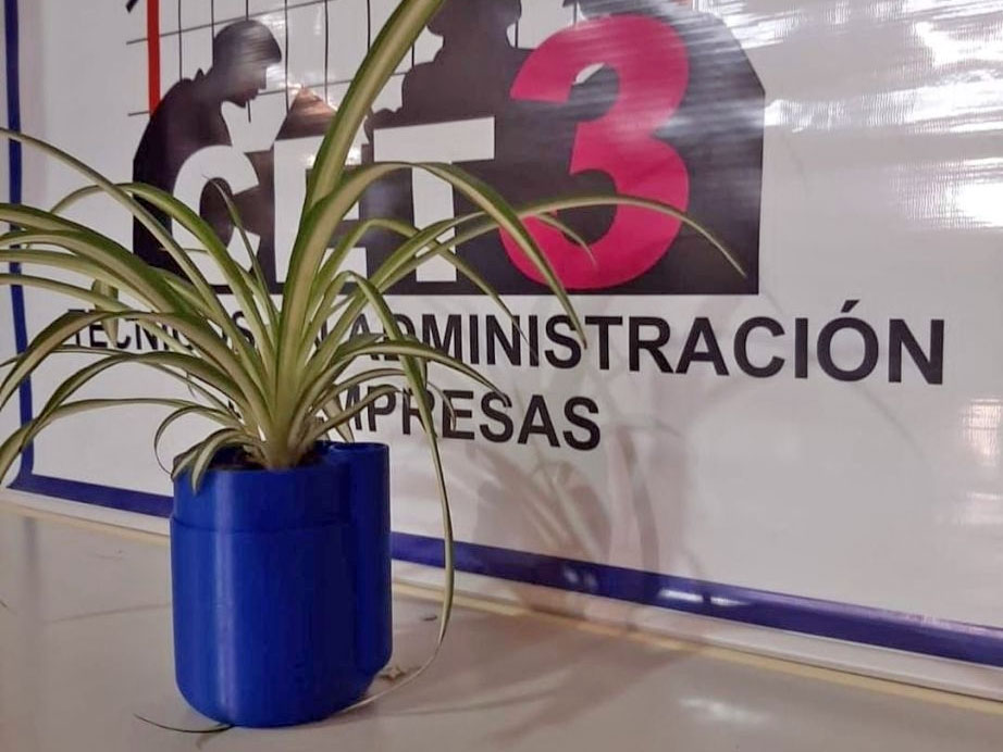 Estudiantes del CET 3 crearon una maceta autorriego | La Super Digital